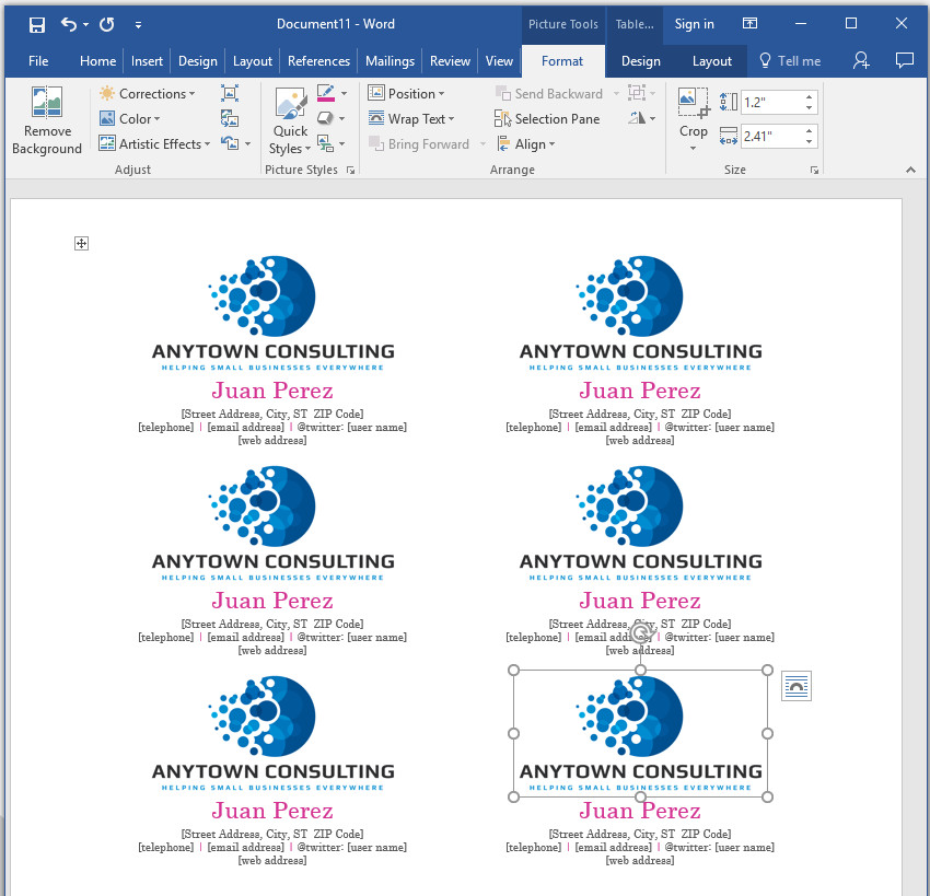 How To Make Your Own Business Cards In Word Envato Tuts 